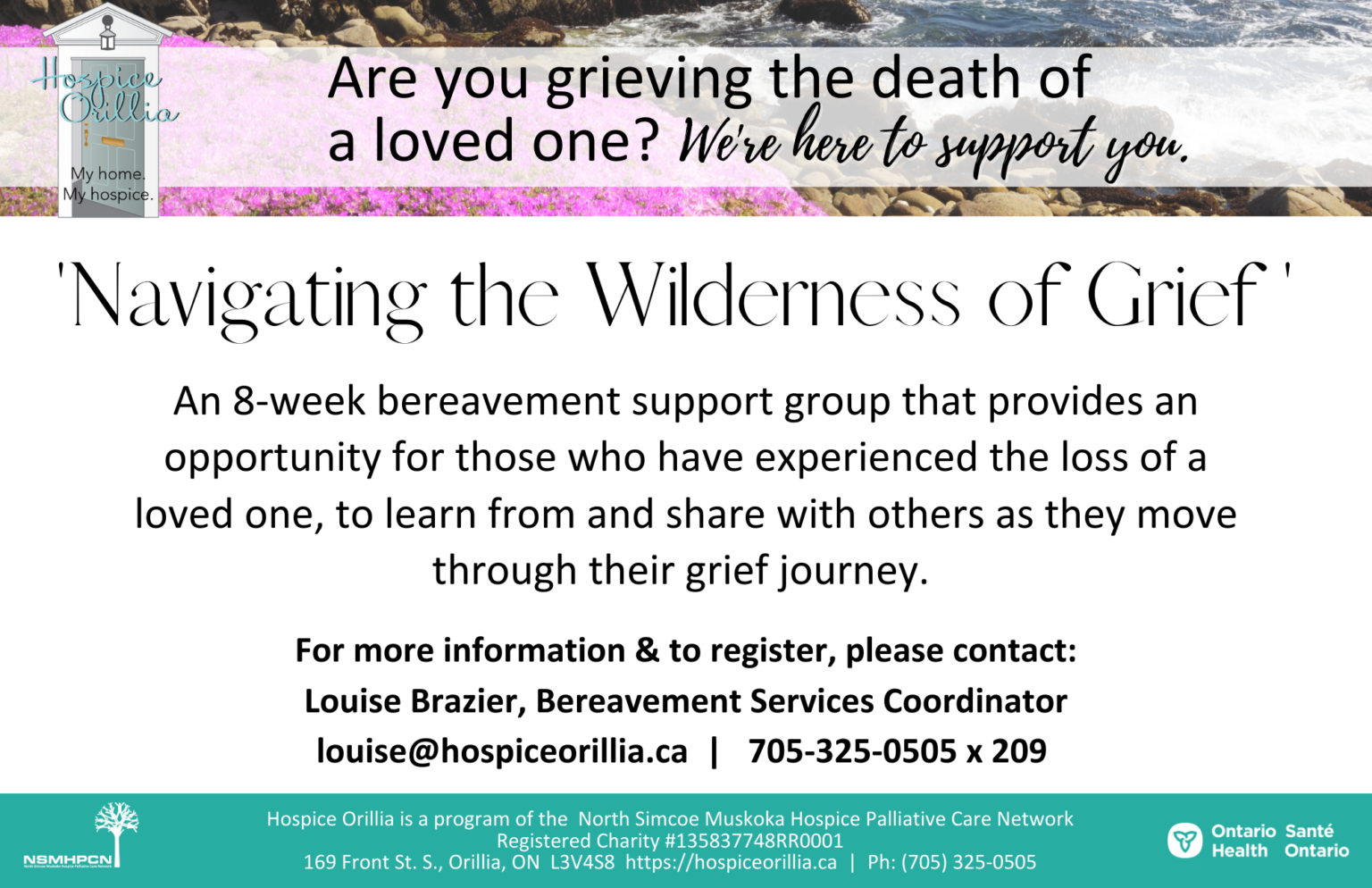 Navigating the Wilderness of Grief – Session 2 of 8 – Hospice Orillia